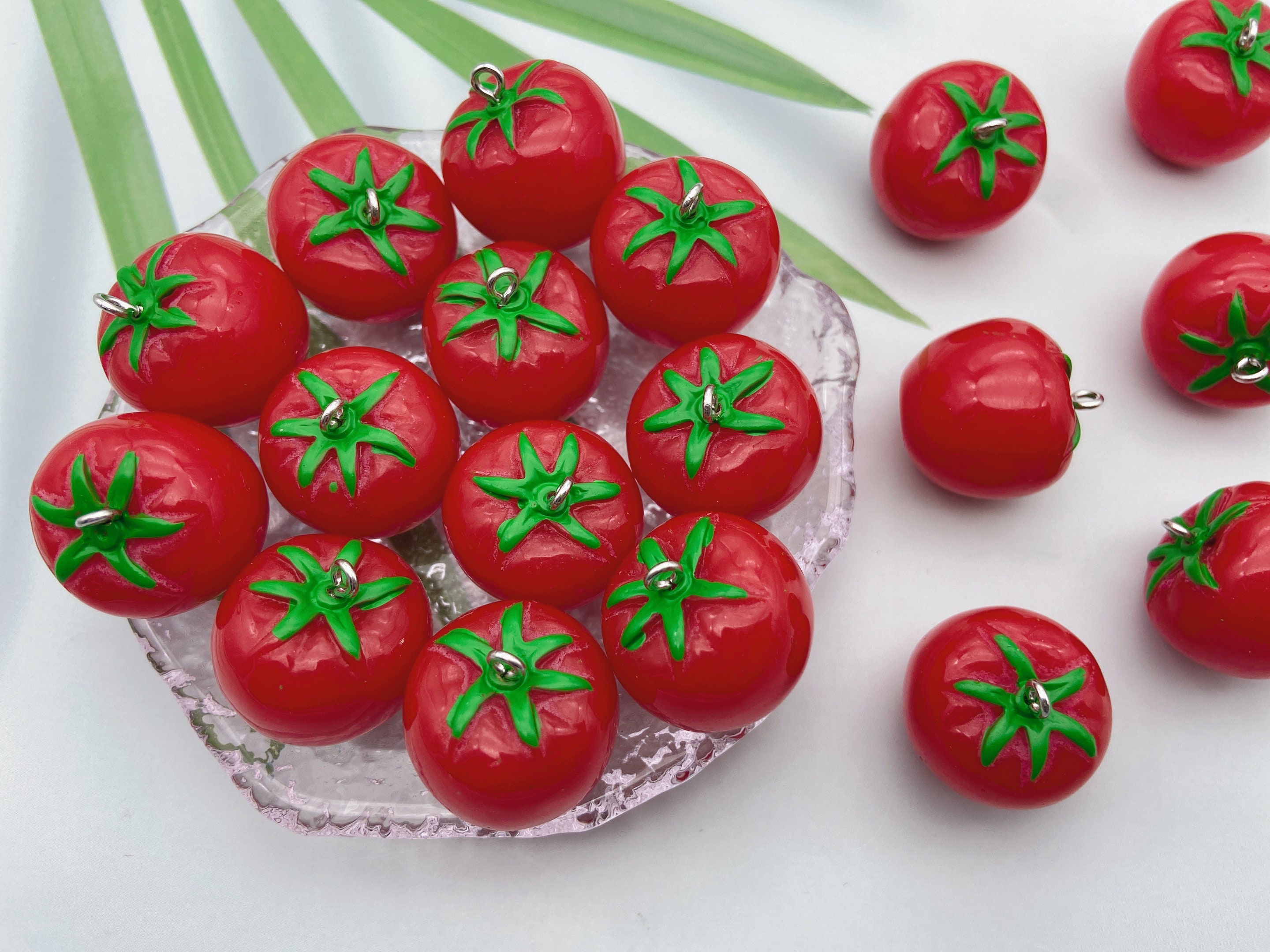 Cute Resin Tomato Charms,vegetable Pendants for Jewelry Making,earring ...