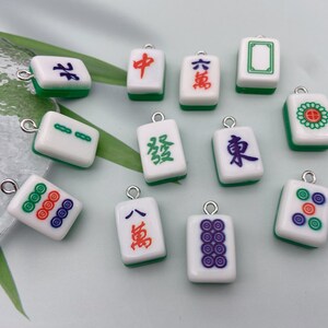 Resin Mahjong Charms,mahjong Pendants for Jewelry Making,earring ...