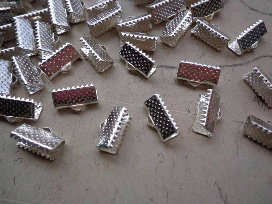 100 Pcs 13mm Plated Silver Fasteners Clasps - Etsy
