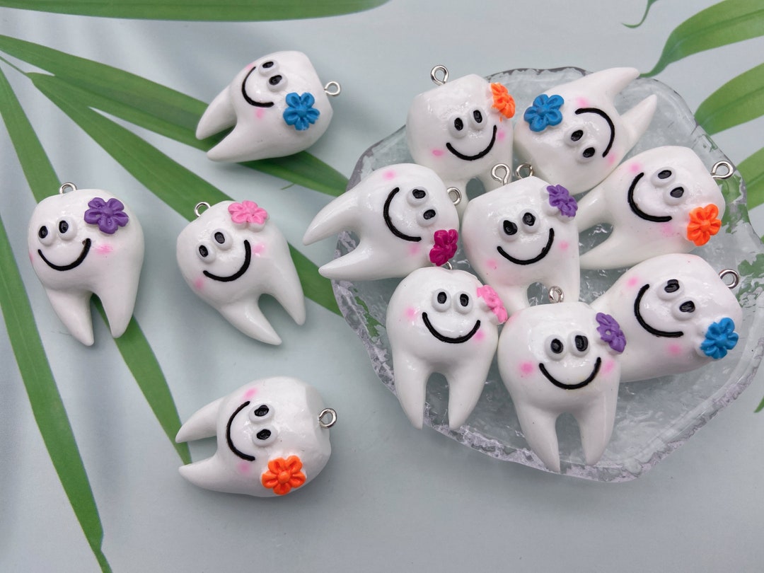 Resin Tooth Charms,tooth Plastic Pendants for Jewelry Making,earring ...