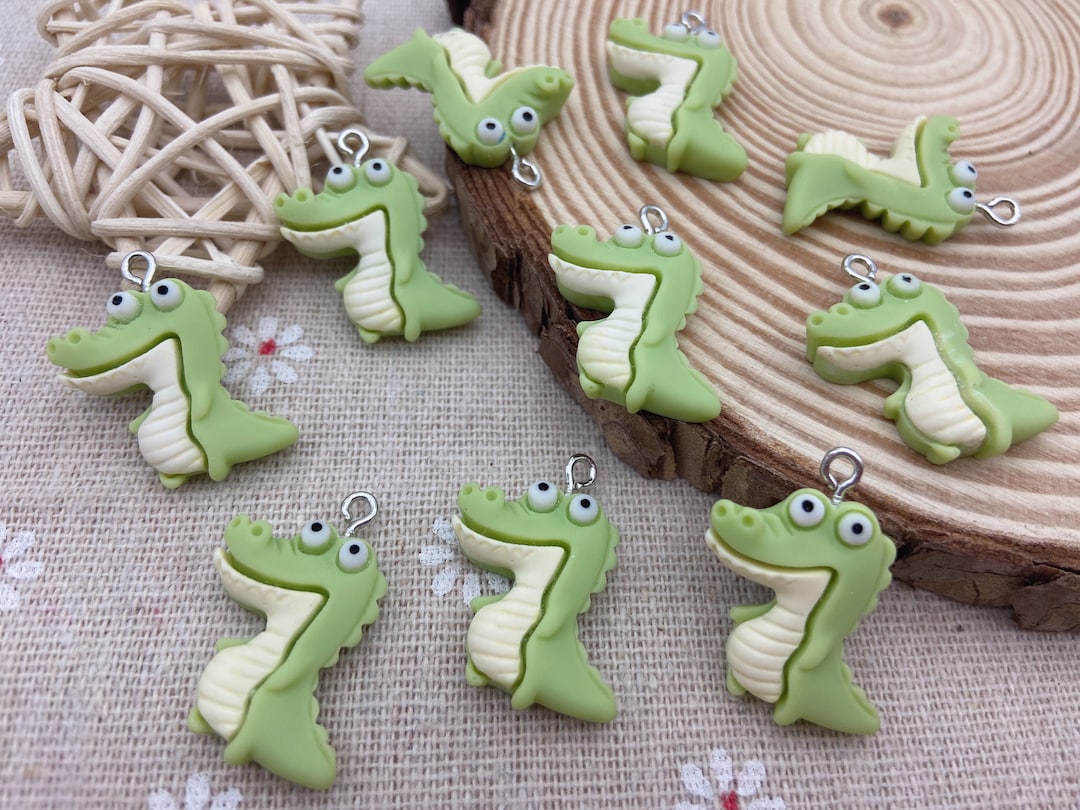 Resin Cute Crocodile Charms,animal Pendants for Jewelry Making,earring ...