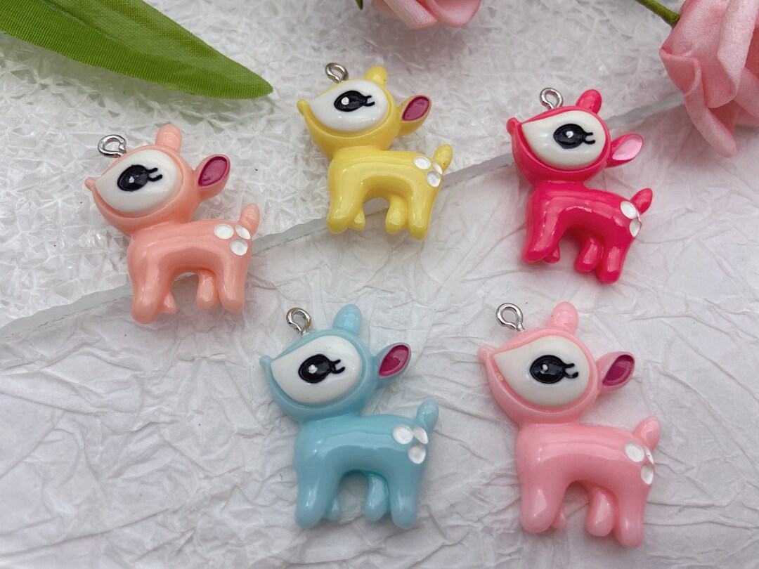 Resin Cute Sika Deer Charms,animal Pendants for Jewelry Making,earring ...