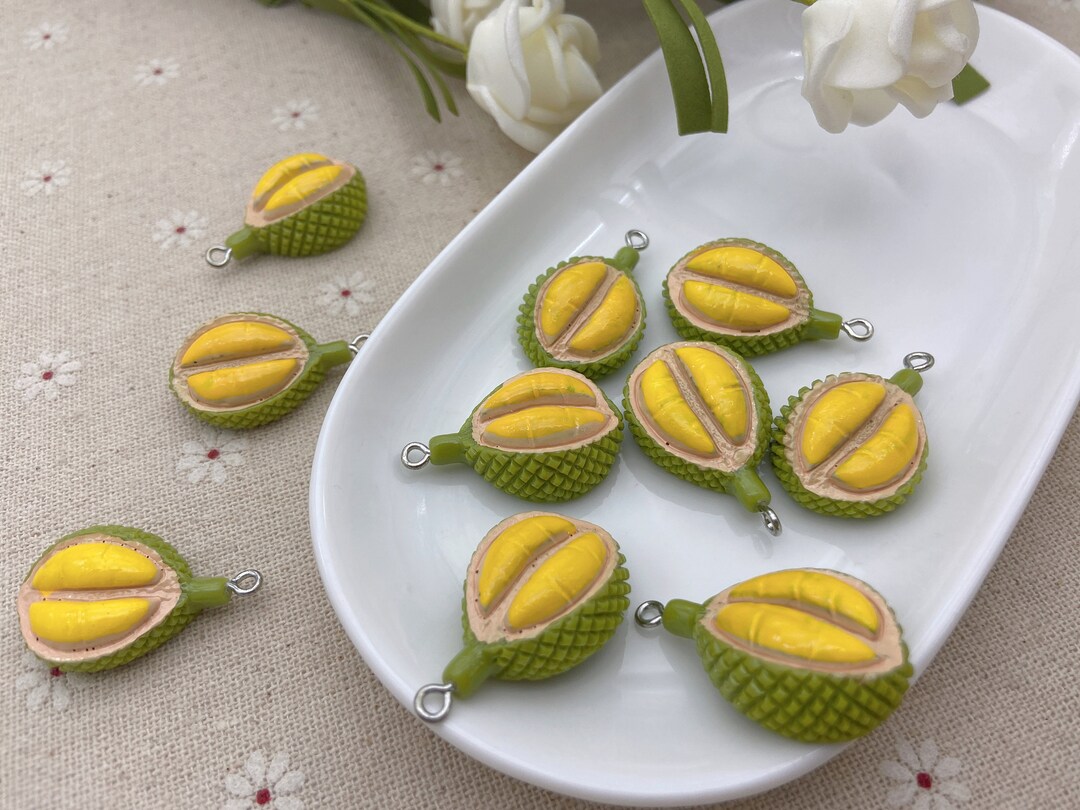 Kawaii Durian Charms,fruit Pendants for Jewelry Making,earring Necklace ...