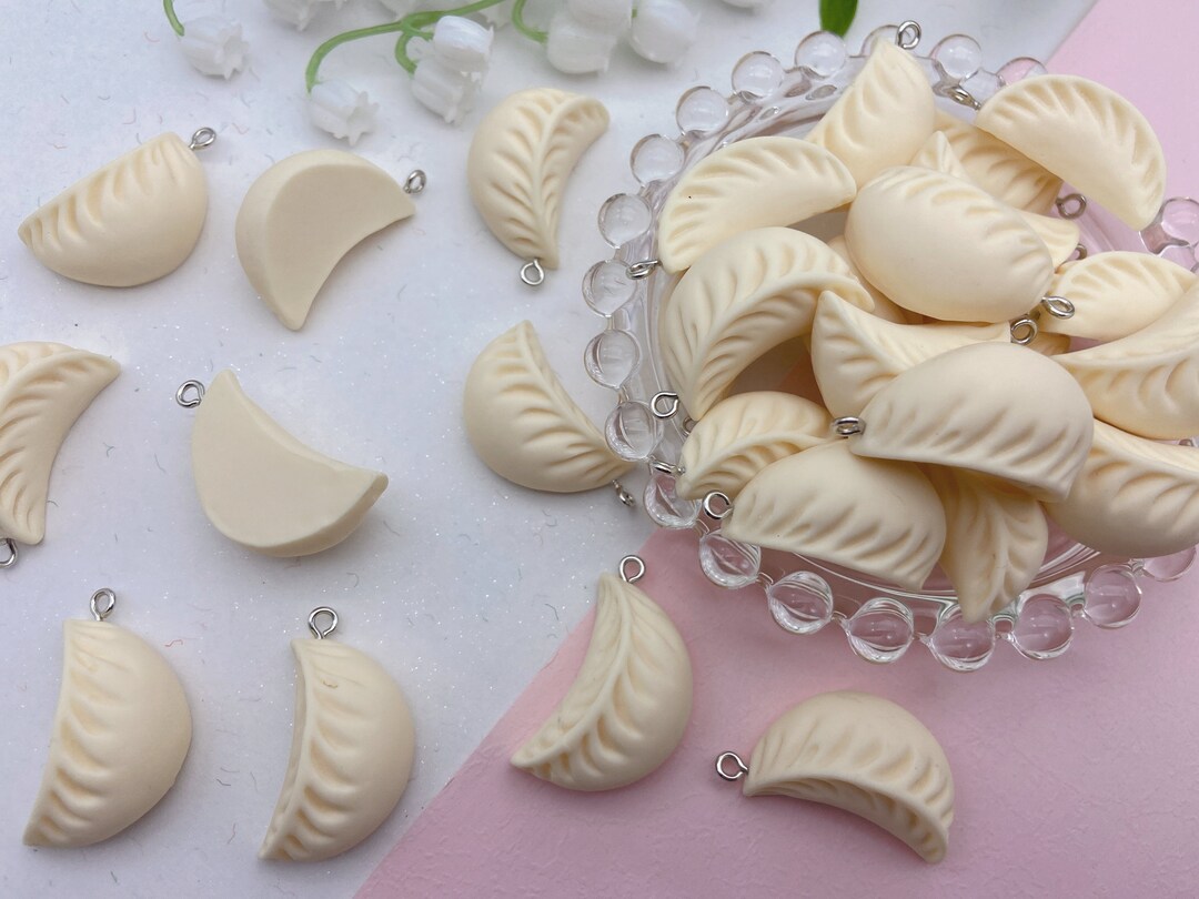 Kawaii Resin Dumpling Charms Food Pendants for Jewelry Making Earring ...