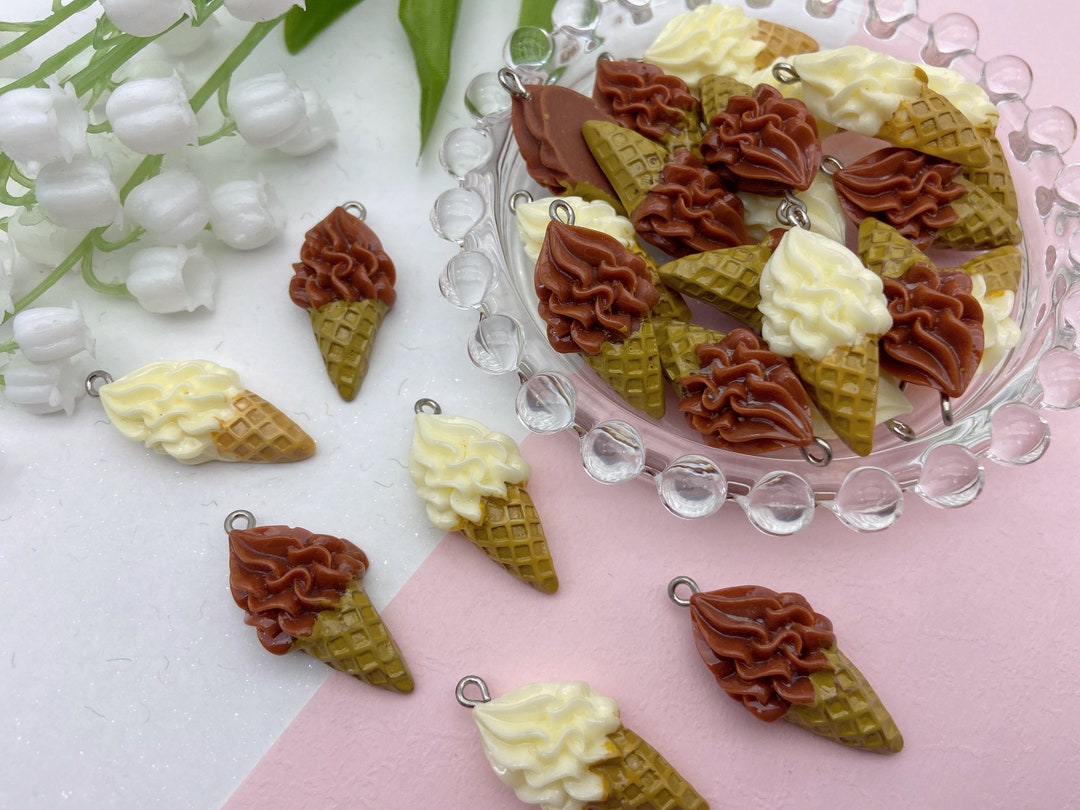 Cute Resin Ice Cream Charms,resin Pendants for Jewelry Making,earring ...