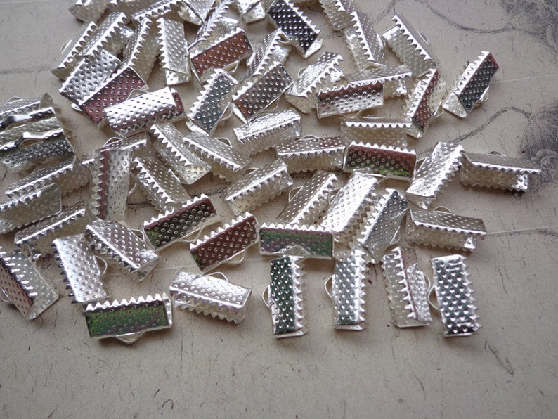 100 Pcs 13mm Plated Silver Fasteners Clasps - Etsy