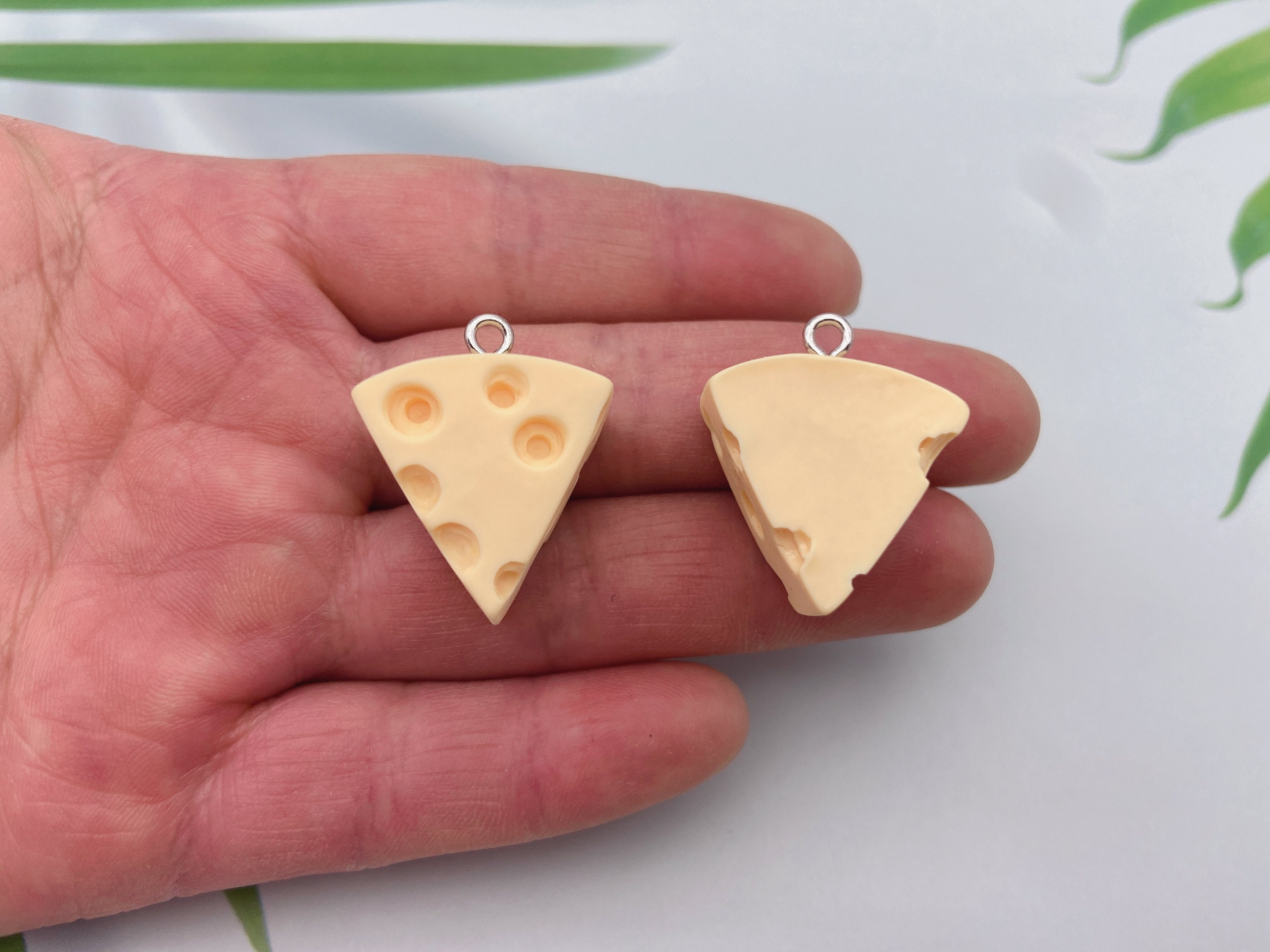 Resin Mixed Color Cheese Charm Food Pendants for Jewelry Making Earring ...