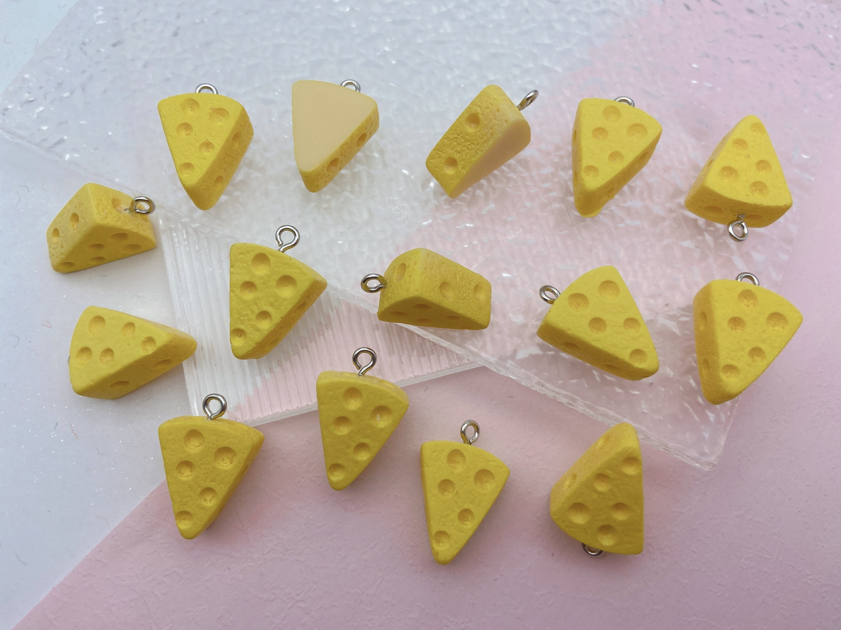 Kawaii Cheese Charm Food Pendants for Jewelry Making Earring Necklace ...