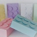Building Block Boxes in Soft Pale Colors. Set of 6,12 Or24 Medium ...