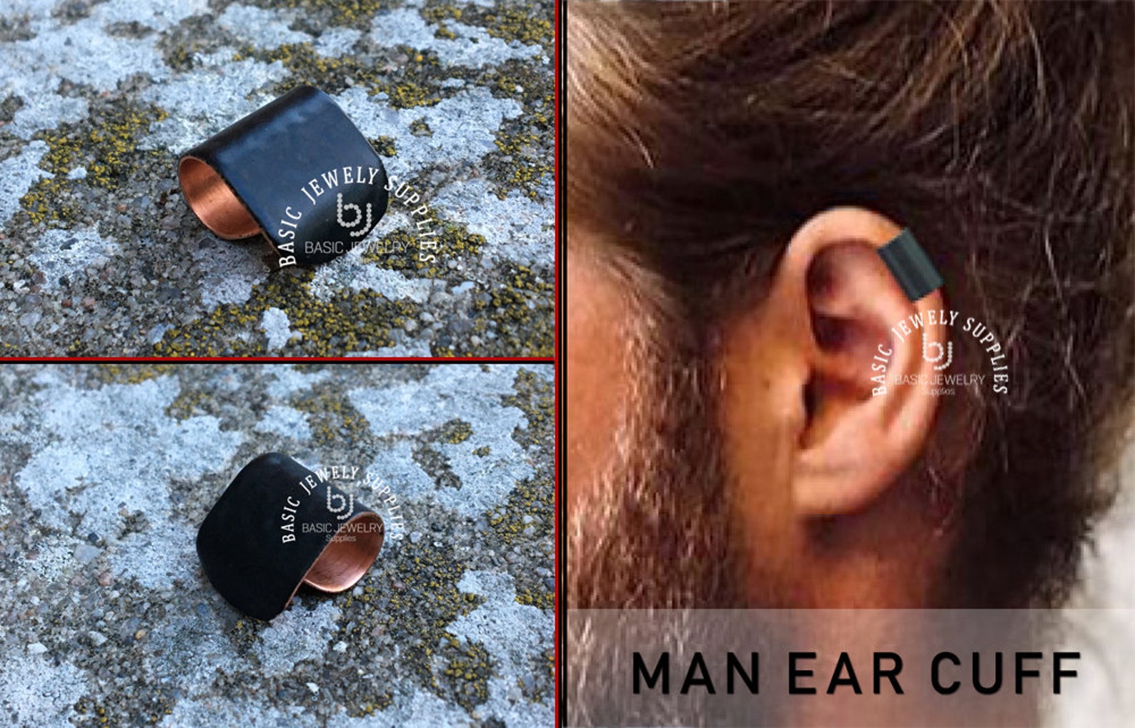 Man Ear Cuff Large With No Holes Ear Cuff Earringcuff | Etsy