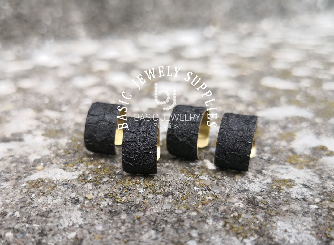 Black Textured Powder Coated Ear Cuffs With NO Holes Ear - Etsy