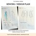 Sewing Design Plan - Fashion Design Templates - Sketch Details Planner ...