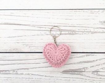 Pink Crochet Heart | Etsy