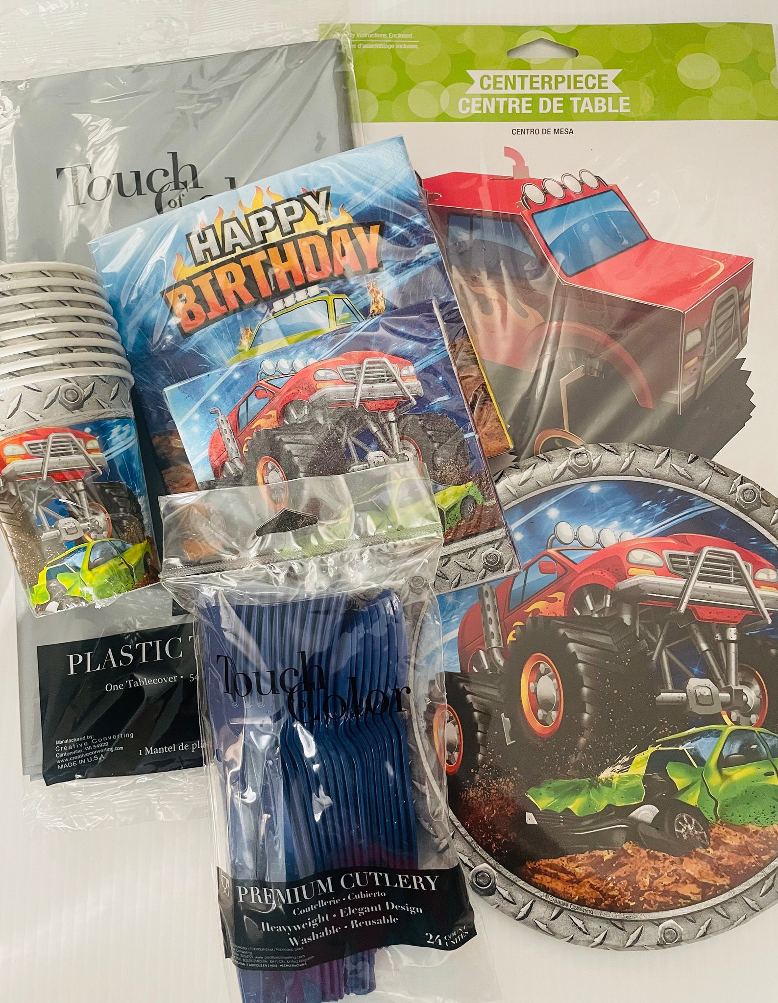 Monster Truck Rally Party Supplies Package for Boys Birthday - Etsy