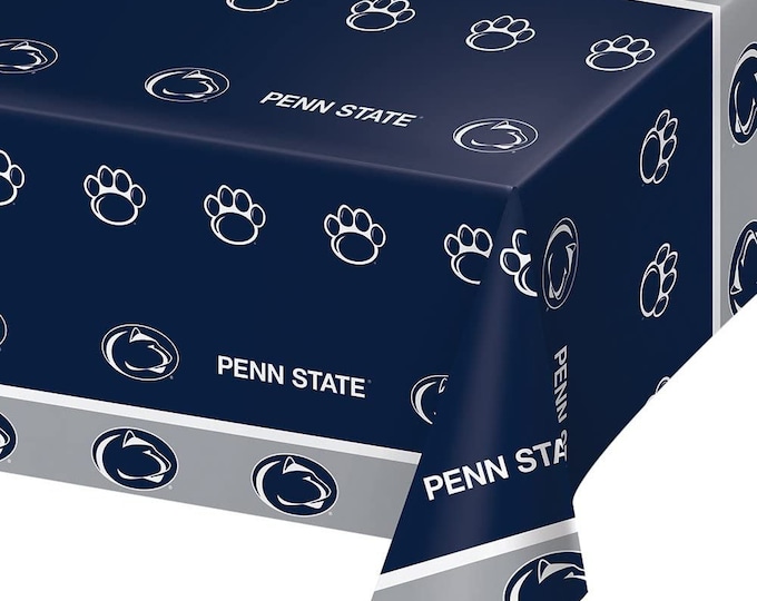 1 QTY Penn State University Nittany Lions Premium Plastic Table Covers ...