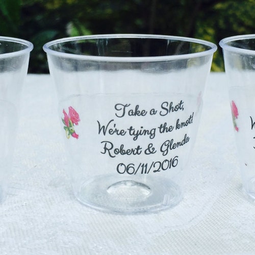 50 1oz. Personalized Plastic Shot Cups for Men or Women - Etsy