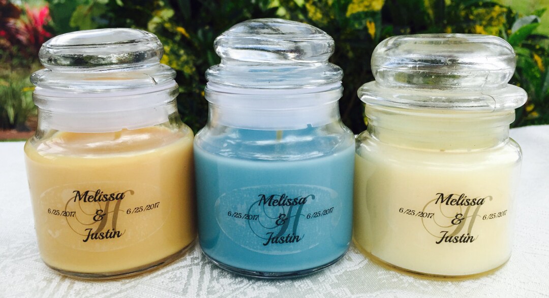 54 CLEAR Oval Personalized MONOGRAM CANDLE Labels/stickers for - Etsy ...