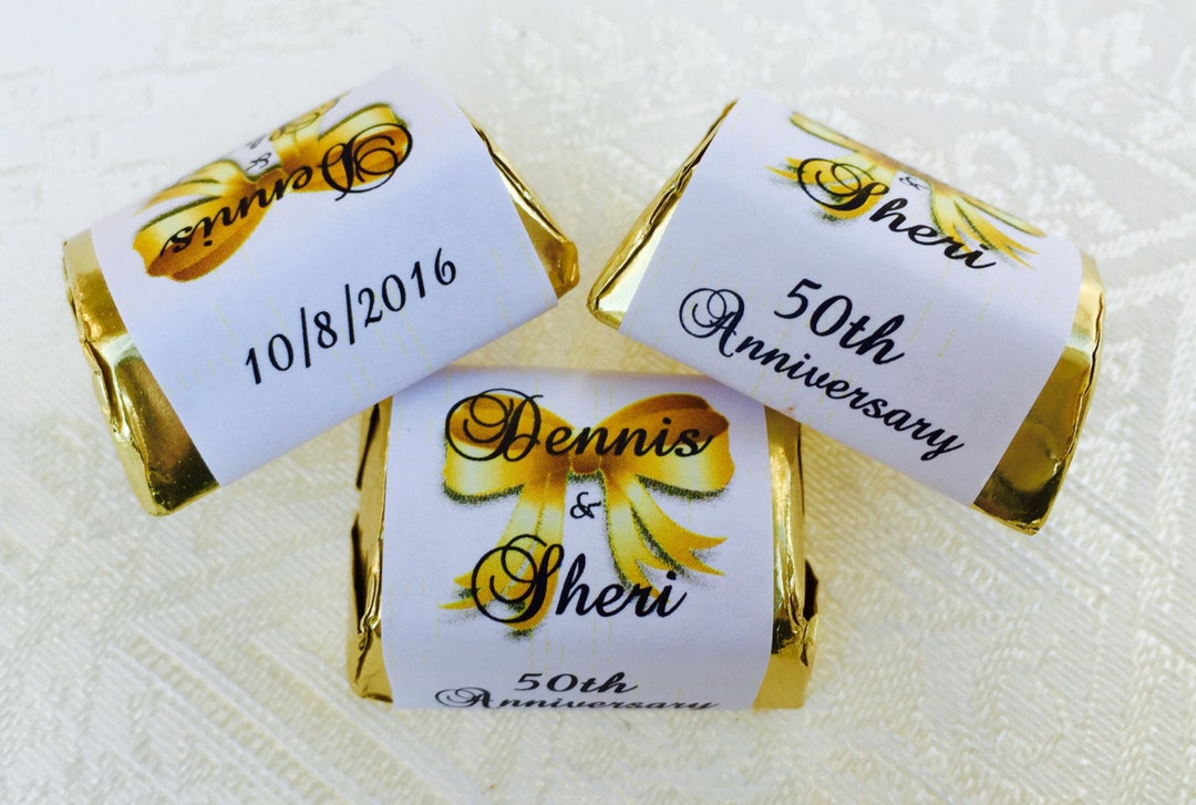 120 WEDDING ANNIVERSARY Themed Wrappers/stickers/labels That Fit Your ...