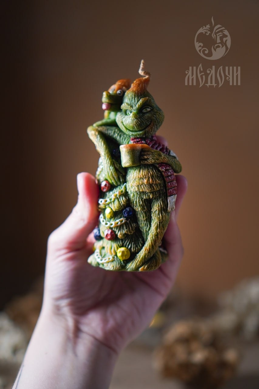 The Grinch, Christmas Mold for Making Candles, Silicone Mold for Soap ...