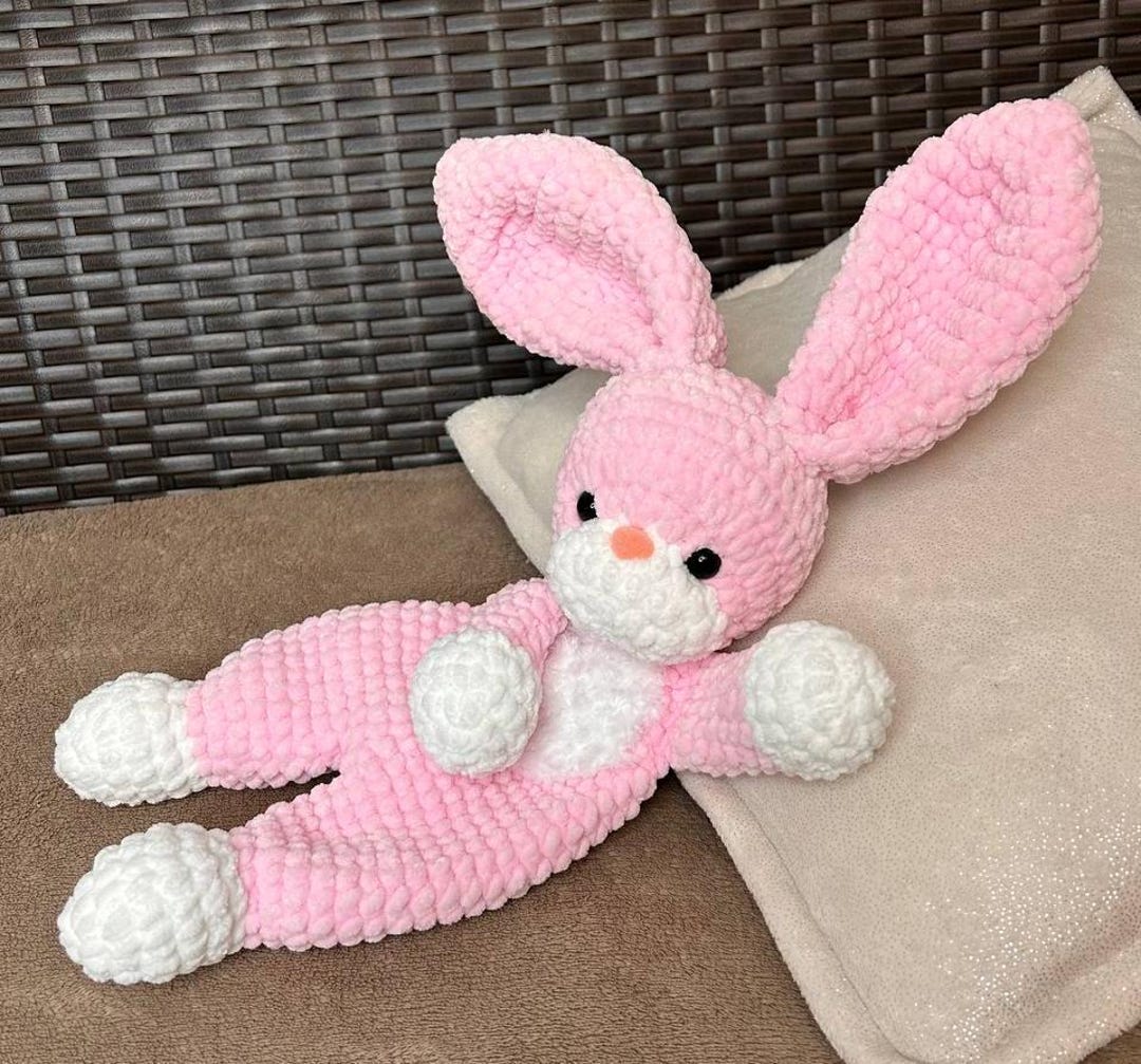 Crochet Handmade Bunny Crochet Cuddle Toy Crochet Rabbit Snuggler - Etsy