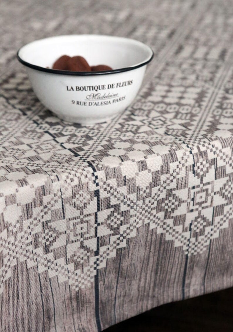 Table Cloth Long Rectangle Tablecloth Table Cloth Brown Tablecloth ...