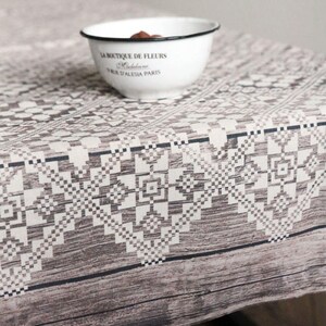 Table Cloth Long Rectangle Tablecloth Table Cloth Brown Tablecloth ...