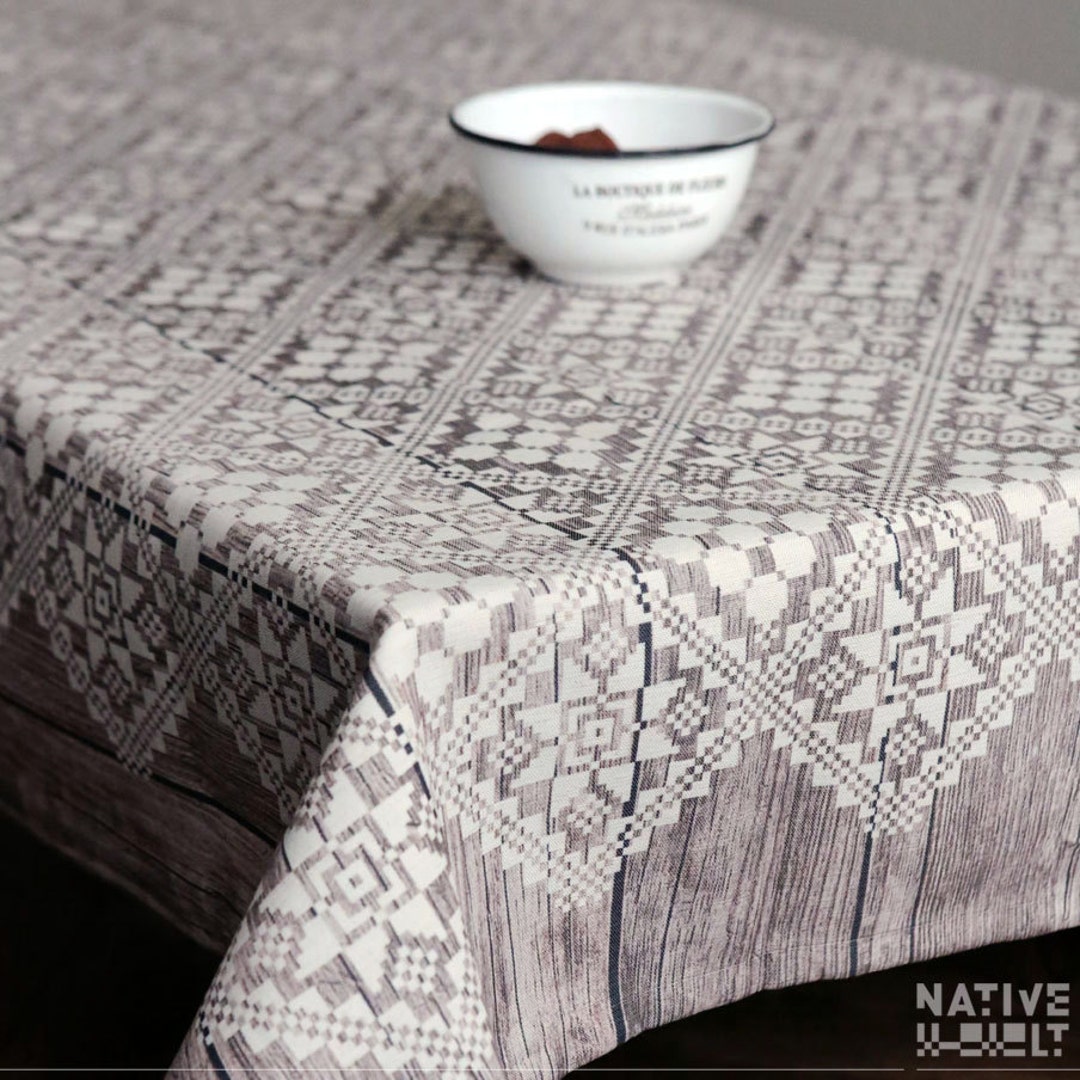 Table Cloth Long Rectangle Tablecloth Table Cloth Brown Tablecloth ...