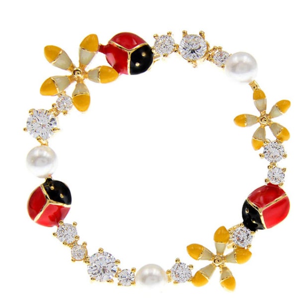 Ladybug Brooch - Etsy