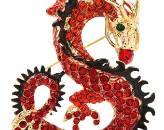 Dragon Brooch - Etsy