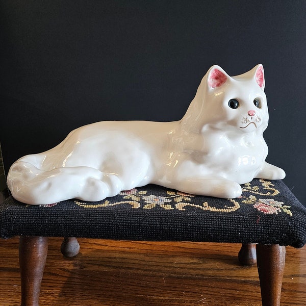 Ceramic Cat Figurine - Etsy