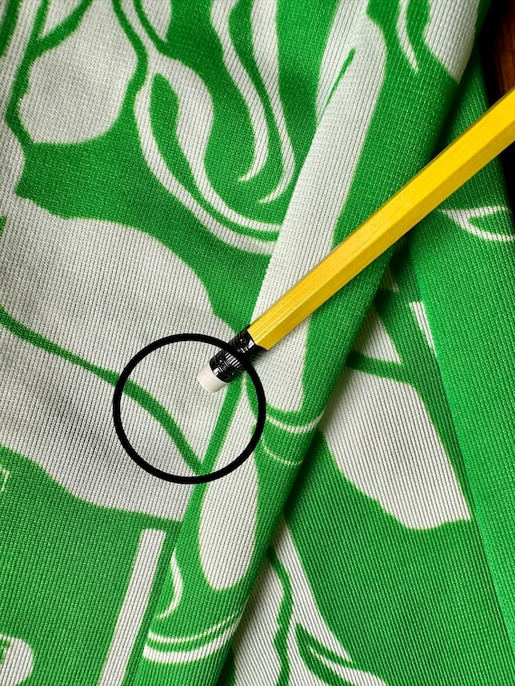 1970s julia montgomery Frog Tog green and white pants - Gem