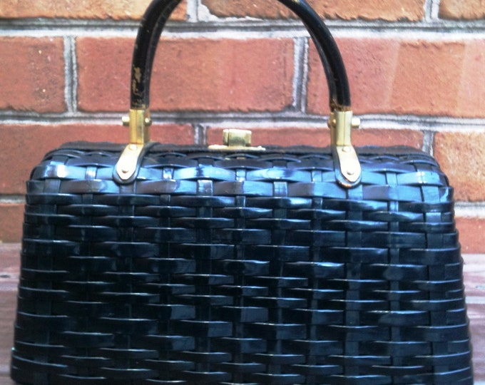 Vintage Basket Weave Handbag Exclusively for LEWIS Crown Made - Etsy