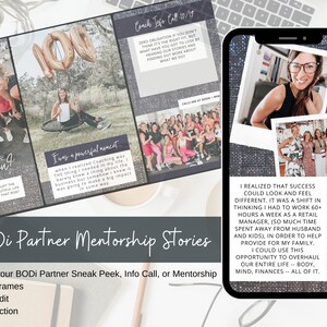 CANVA Bodi Partner Mentorship Story Line - Etsy
