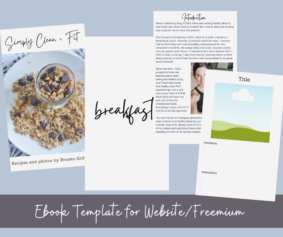 CANVA E-recipe Book Template - Etsy
