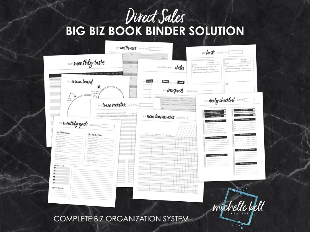 Big Biz Binder Solution - for Direct Sales - Etsy
