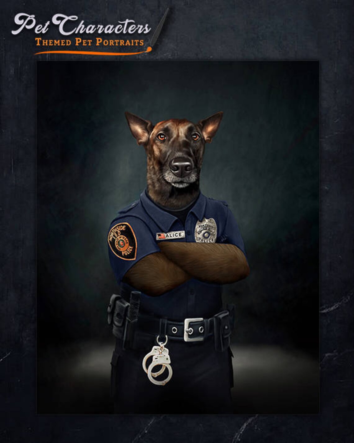 Canine Cop / Deputy and Sheriff Custom Pet Portrait Police | Etsy