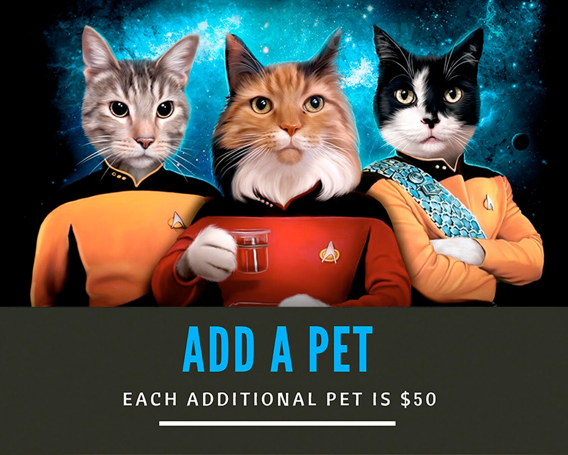 Add Another Pet to Your Pet Portrait - Etsy