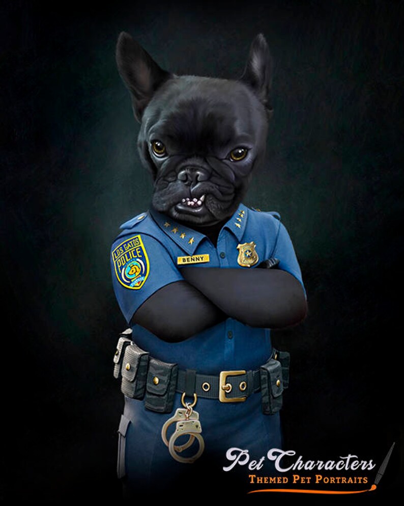 Canine Cop / Deputy and Sheriff Custom Pet Portrait Police | Etsy