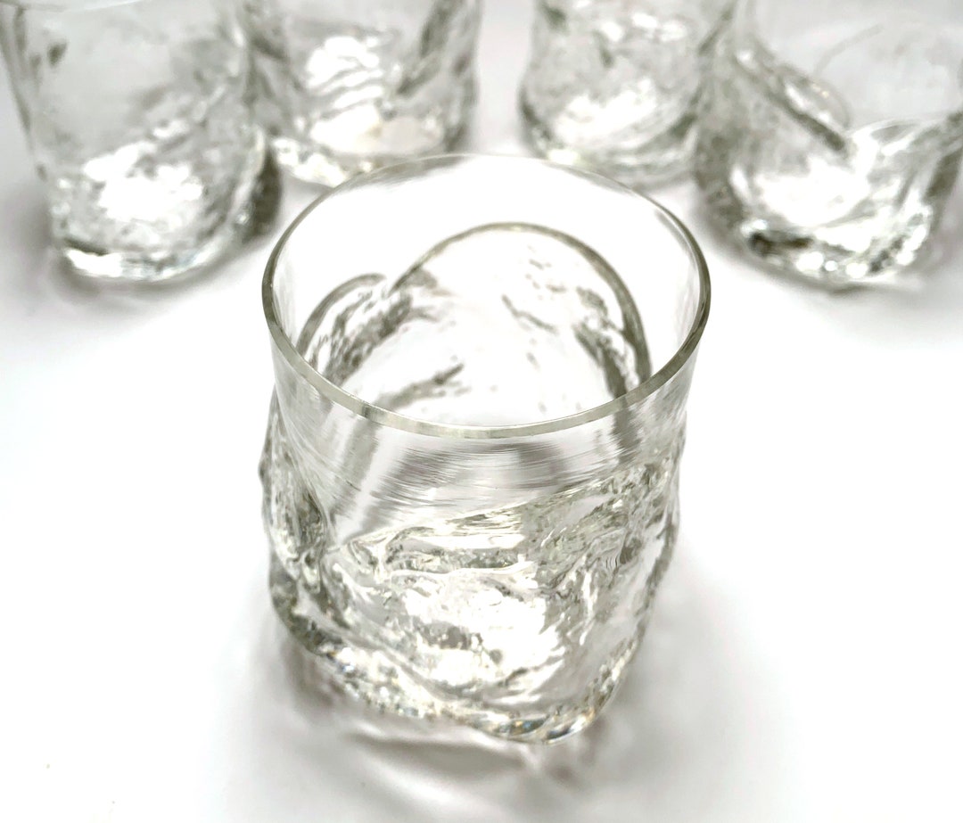 Rocks Whisky Glasses Set of 2, Boulder Texture, Low Ball Glass - Etsy