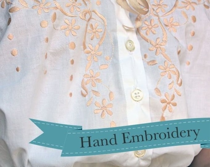 Antique Chemise Corset Cover Bodice Cover REMNANT Cotton Eyelet ...