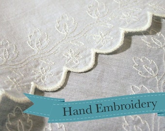 1826 Floral Sprigged Apron or Handkerchief RR104 Historical | Etsy