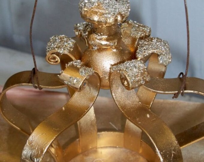 Gold Crown Embellishments Adorned With German Glass Glitter - Etsy