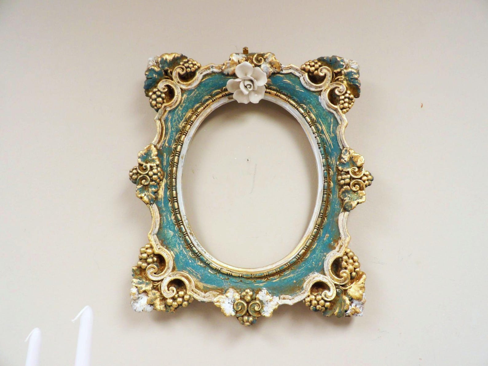 Antique Ornate Plaster Picture Frame Wall Hanging, Wedding Frames, Art ...