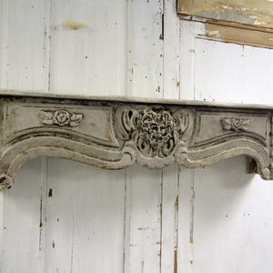 Large Linen Cornice Shelfing Roses and Handmade Greenery God, Hand ...