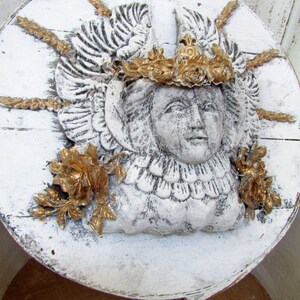 Santos Cherub Embellished Large Wood Box Organizer With Lid, Antique ...