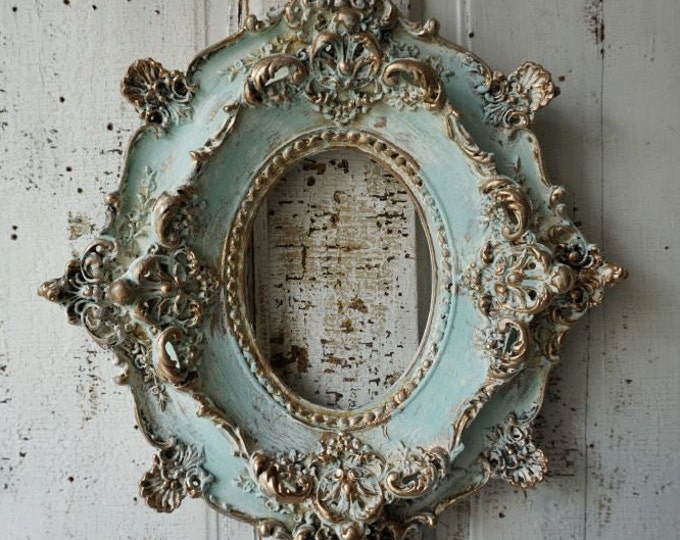 Antique Plaster Picture Frame Ornate Antique French Shabby Cottage Chic ...