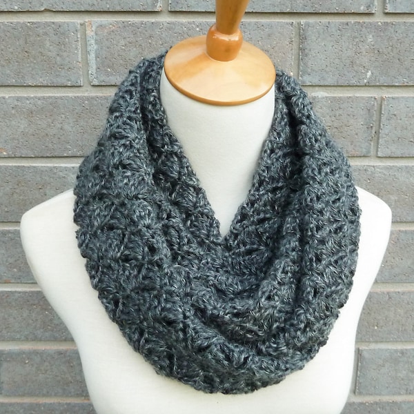 Dark Grey Scarf - Etsy