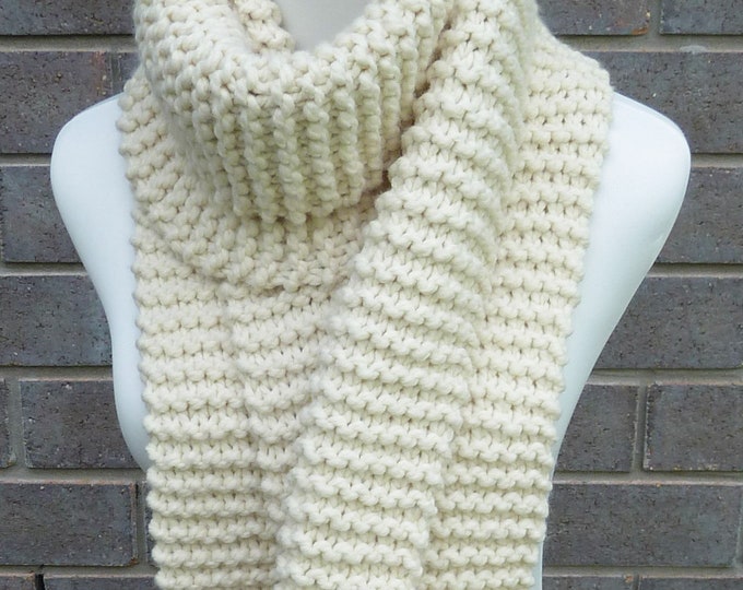 Oversized off White Wool Scarf Cream Wool Scarf Lambswool Scarf Super ...