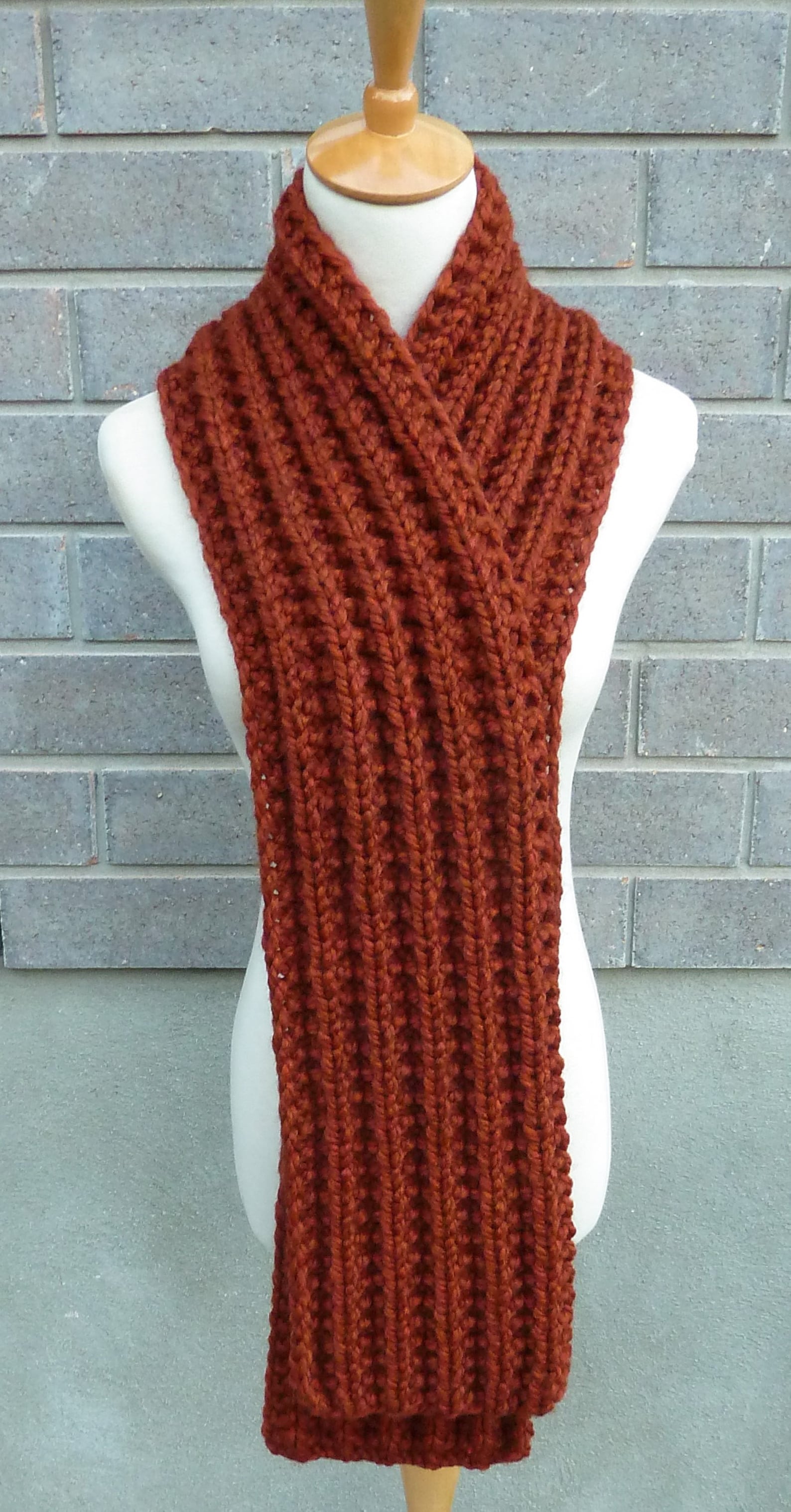 Spice Wool Scarf Rust Orange Wool Scarf Lambswool Scarf - Etsy
