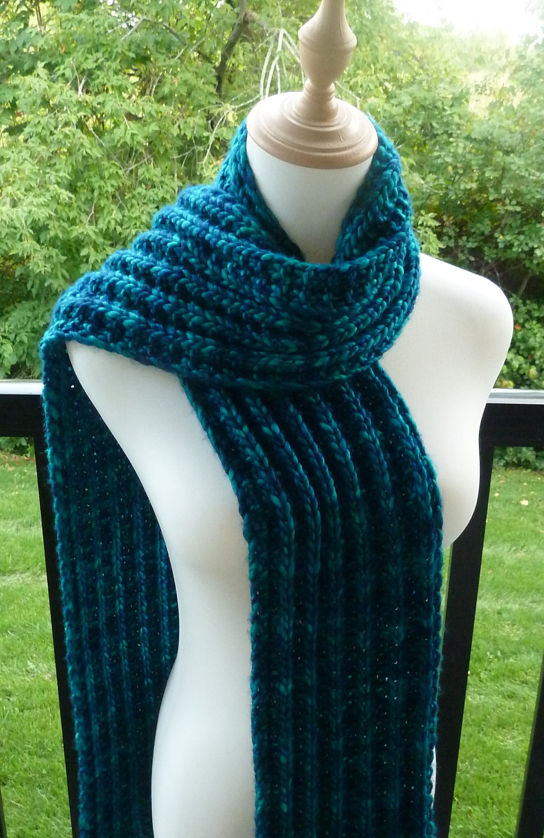 Malabrigo Noventa Merino Wool Scarf - Luxury Multicolor Merino Wool ...
